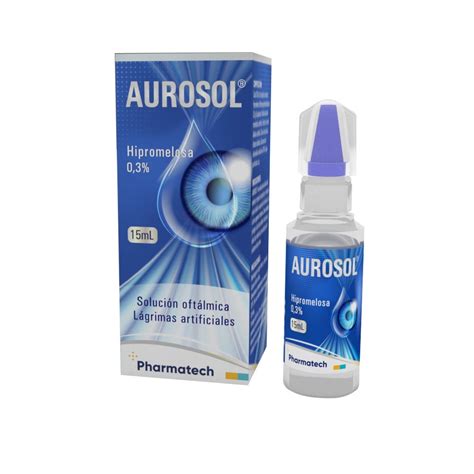 Aurosol Solucion Oftalmica Hipromelosa 03° Lagrimas Artificiales 15 Ml