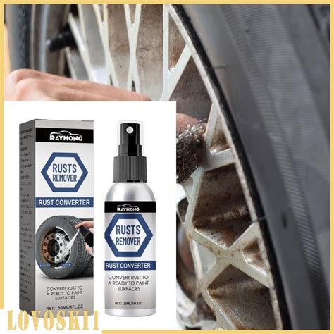 Lovoski1 30 Ml Rust Converter Spray Rust Remover Tool For Metal Car