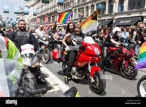 London Uk 25 June 2016 Members Of The Gay Bikers Motorcycle Club