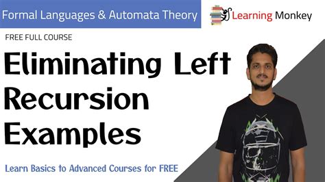 Eliminating Left Recursion Examples Lesson Finite Automata Learning Monkey YouTube