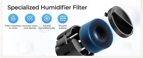 Chivalz Humidifier Replacement Filters 10 Pack Aroma Pads 10 Pack