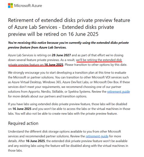 What Is The Extended Disks Private Preview Feature Of Azure Lab