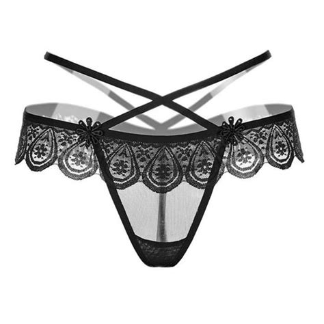 String Tanga Pour Femme Lady Thong Sexy Dentelle Pantalon Dames Slips