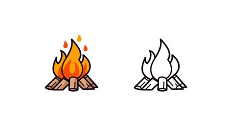 Premium Vector Campfire Illustrations Pack Vibrant And Energetic