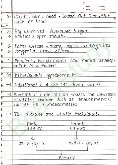 Ncert Class 12 Biology Principles Of Inheritance And Variation Notes Handwritten Notes And Pdf
