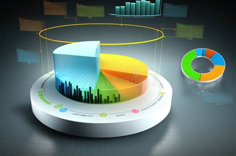 Big Data Analytics Report Infographic With Graph And Chart On Abstract Background Stock