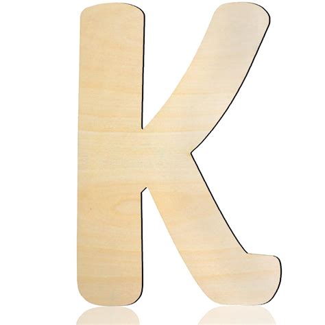 Wooden Letters 8 Inch Wood Letter K 1 5 Inch Thick Cutouts