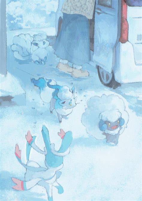 Sylveon Alolan Vulpix Whimsicott And Hisuian Zorua Pokemon Drawn