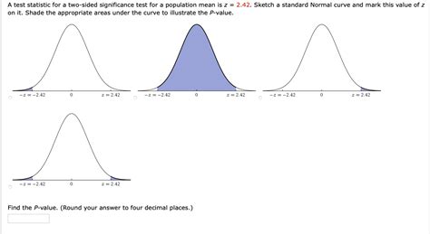 Solved A Test Statistic For A Two Sided Significance Test Chegg