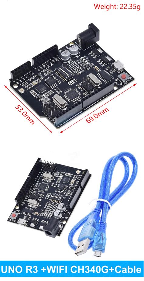 Uno R3 Official Box Atmega16u2 Unowifi R3 Original Atmega328p Chip