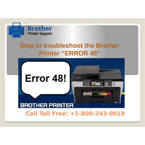 How To Troubleshoot The Brother Printer Error 48