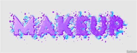 Makeup Text Effect And Logo Design Word