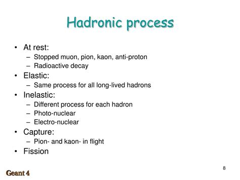 ppt geant4 hadronic physics powerpoint presentation free download