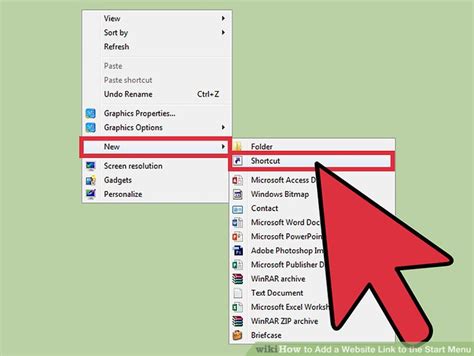 3 Ways To Add A Website Link To The Start Menu WikiHow