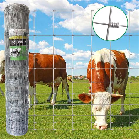 Livestock Fence 4ft X 164ft Galvanized Wire Field Wire