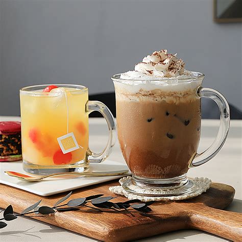 유리컵·물컵 카페 손잡이 유리머그컵 오늘의집 쇼핑