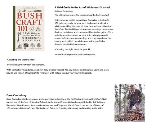 Bushcraft 101 A Field Guide To The Art Of Wilderness Survival