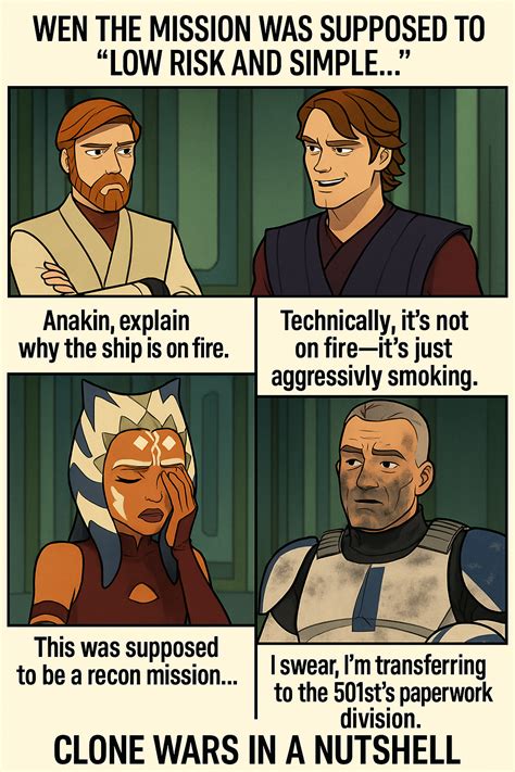 Clone Wars Meme Clone Wars In A Nutshell In 2025 Star Wars Humor