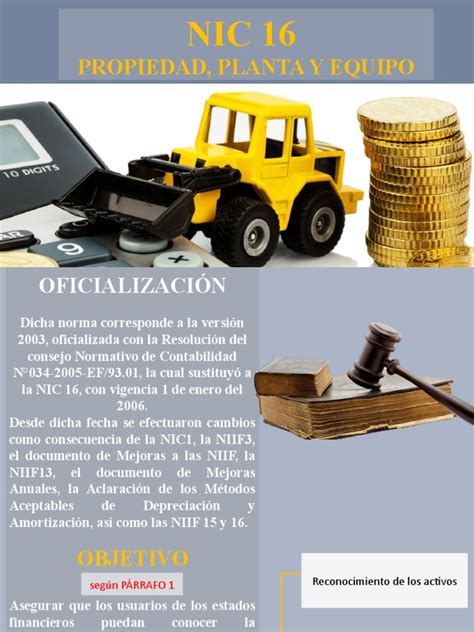 nic 16 prop planta y equip pdf depreciación normas