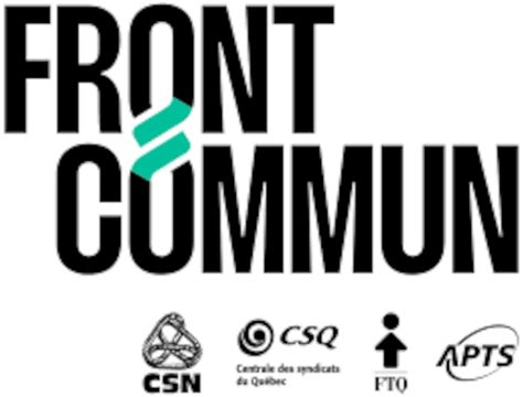 Les Syndicats Du Front Commun Manifesent Devant Le Bureau De Pierre
