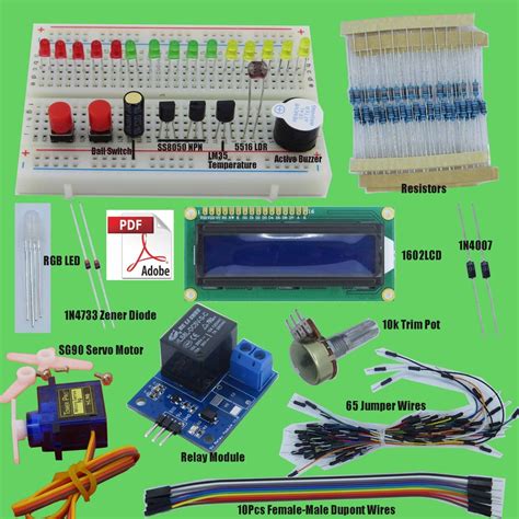 uno r3 starter kit extension board kit for arduino breadboard wires ebay