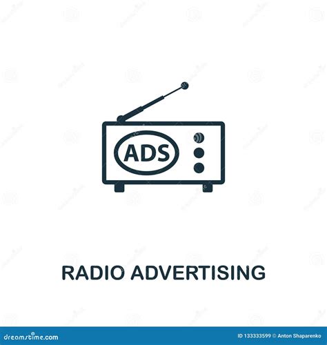 Radio Advertising Icon Premium Style Design From Advertising Icon Collection Ui And Ux Pixel