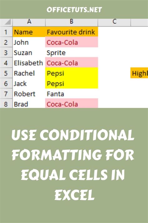 Highlight Cells With Same Values In Excel