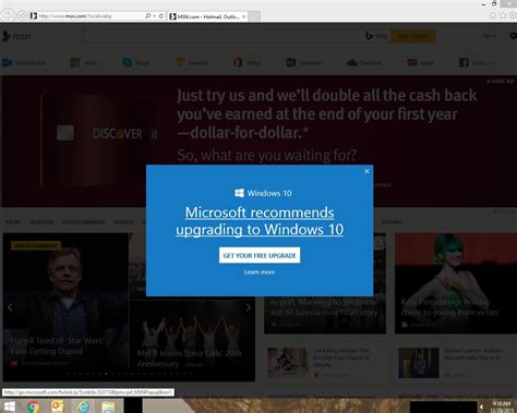 beware popups windows 10 upgrade sysadmin