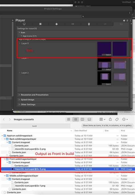 Visionos Icon Layers Are Reversed In Build Output Unity Engine