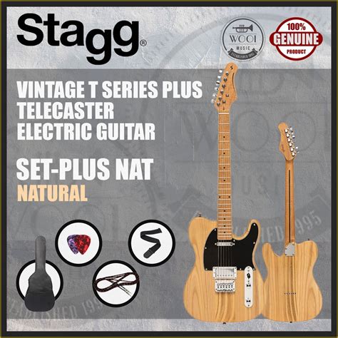 Stagg Set Plus Nat Vintage T Series Plus Telecaster Electric Guitar