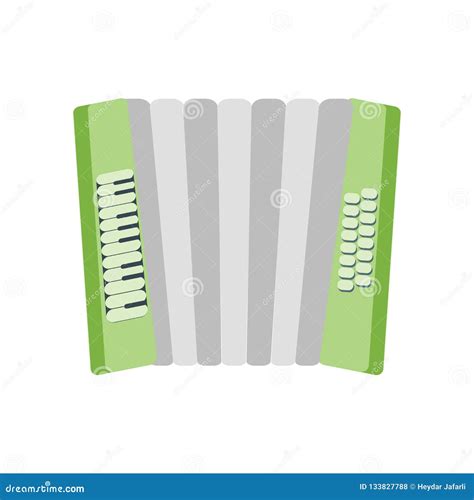 Accordion Icon Vector Sign And Symbol Isolated On White Background