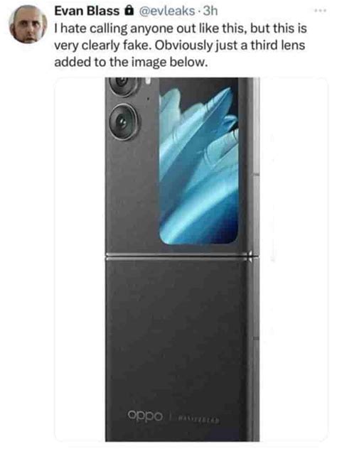 Oppo Find N Flip Render Fake With Added Third Camera Claims Tipster The Tech Outlook