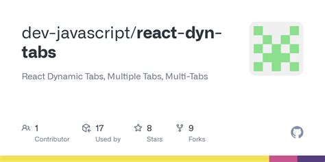 Github Dev Javascriptreact Dyn Tabs React Dynamic Tabs Multiple