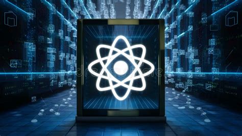 Futuristic Quantum Core Powering The Network Nexus Concept Technology
