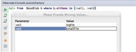 Java Set An Array Parameter Value Using Hibernate Console On