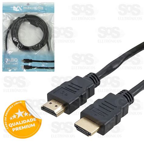 Cabo Hdmi X Hdmi Metros Com Filtro Maxmidia