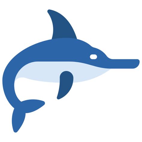 Icono De Pez Espada Juicy Fish Flat