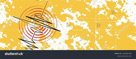 Earthquake Sign Seismic Richter Scale Stock Vector Royalty Free
