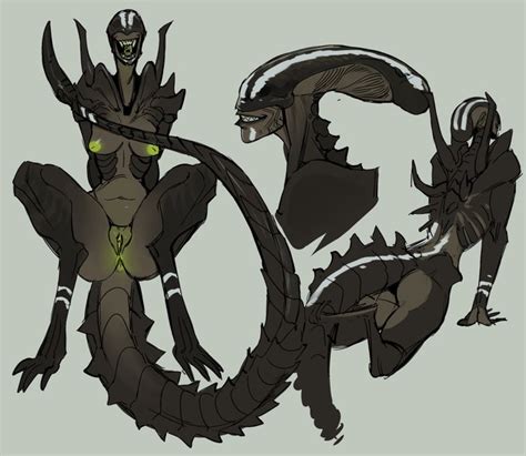 Rule 34 1girls Alien Alien Franchise Black Skin Breasts Female