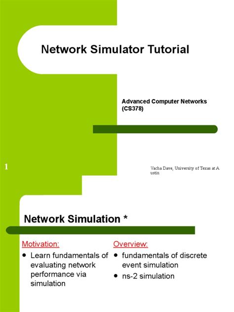 ns2 tutorial from internet pdf simulation computer network