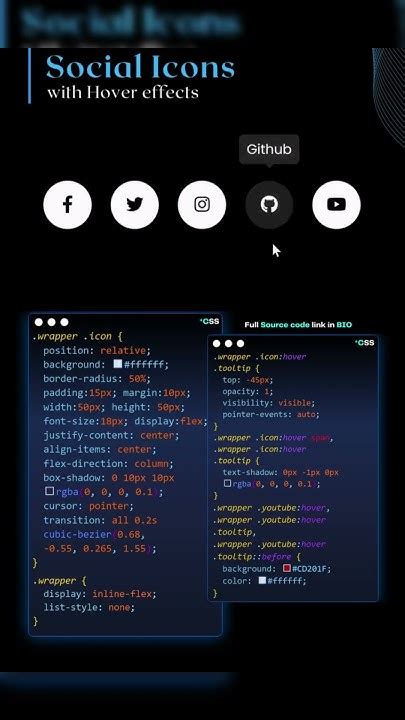 🌐 stylish social icons with hover effects 🖱️ shorts shortvideo cssanimation hovereffects