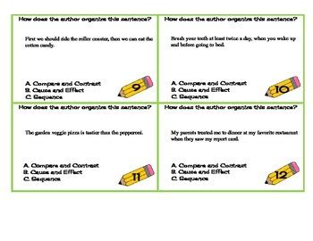 Text Structure Task Cards By Thoughtfully Third By Thoughtfully Third