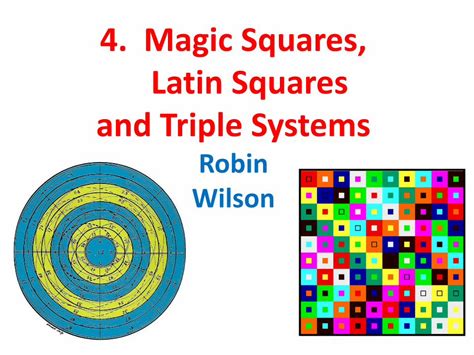 pdf 4 magic squares latin squares and triple systems arabic and