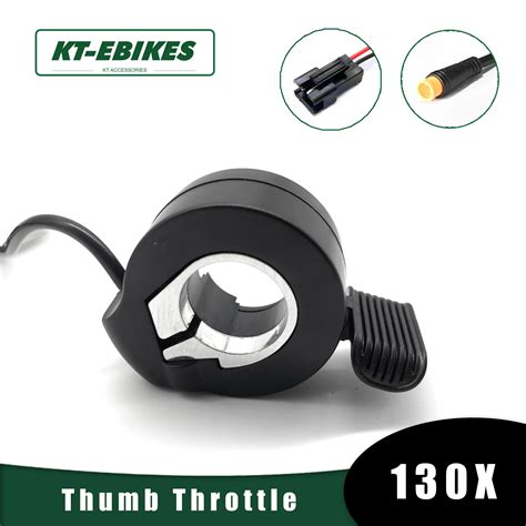 엄지 스로틀 전기 스쿠터 자전거 130x 엄지 스로틀 Ebike 3 핀 방수 커넥터electric Bicycle Accessories Aliexpress
