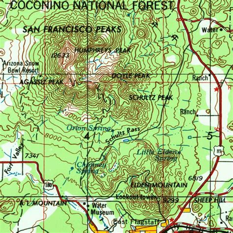 Flagstaff Az 1954 250000 Scale Map By United States Geological