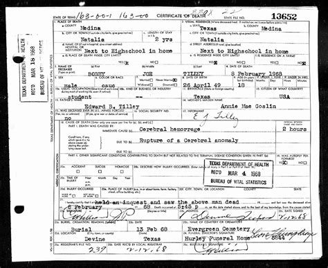 Bobby Joe Tilley 1949 1968 Find A Grave Memorial