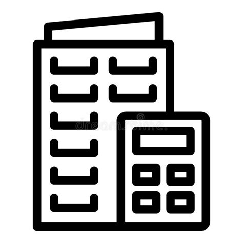 Calculator Calculating Total Building Cost Icon Stock Vector Illustration Of Finance