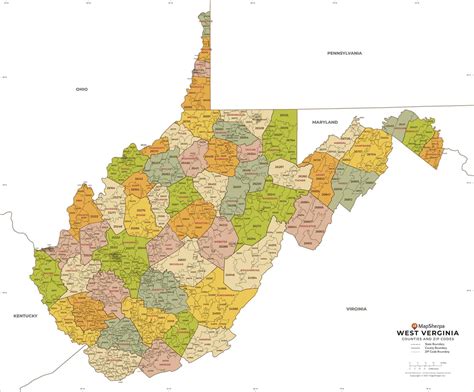 Virginia Zip Code Map