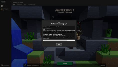 Erro Falha Ao Iniciar O Jogo Alguém Me Ajuda Java Edition Support Support Minecraft
