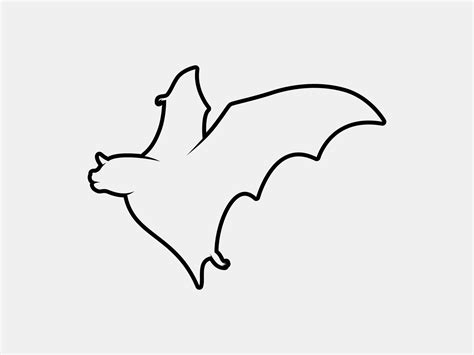 Bat Outline Vector Silhouette 11139068 Vector Art At Vecteezy